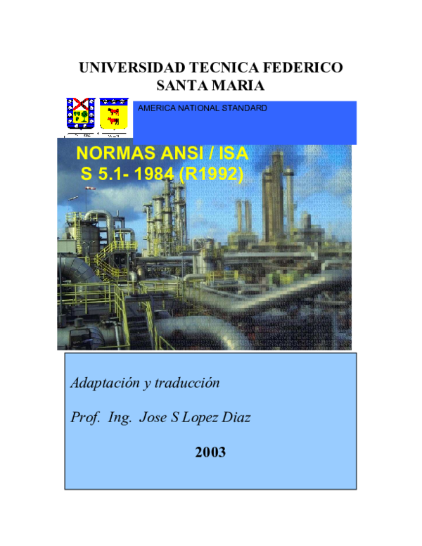 (PDF) 07 Normas ANSI ISA para control industrial