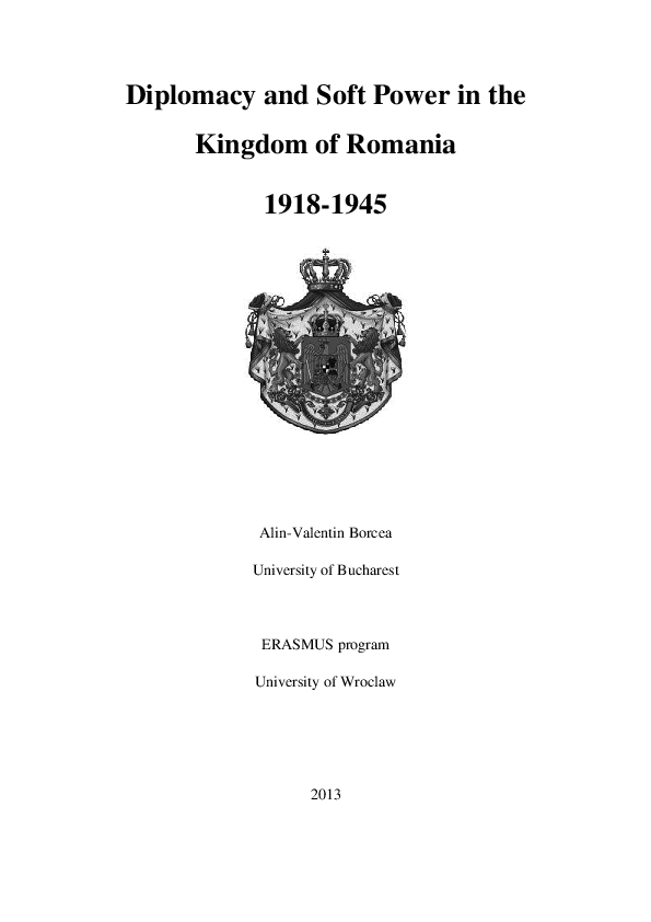 (PDF) Soft Power and Diplomacy in the Kingdom of Romania - Alin ...