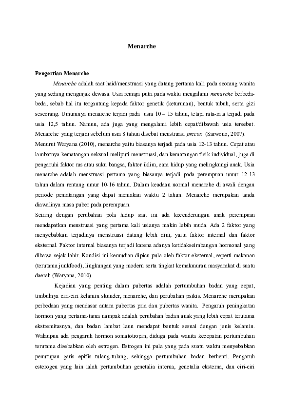 (DOC) Menarche