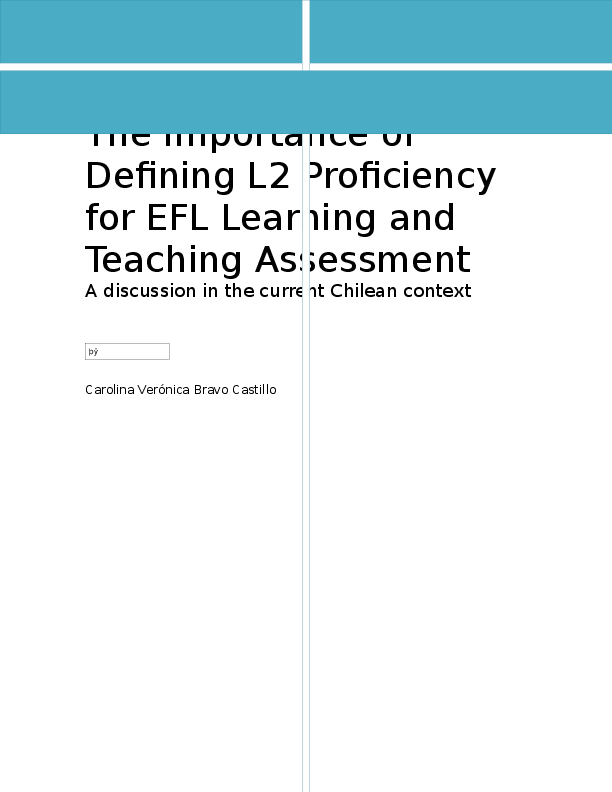 (DOC) The Importance of Defining L2 Proficiency for English as Foreign ...