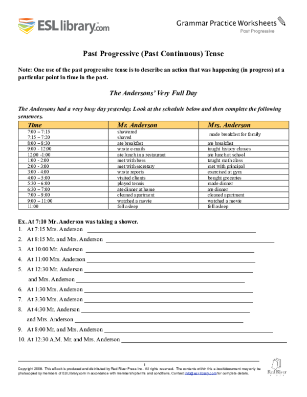 (PDF) past progressive