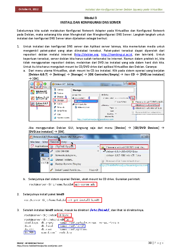 (PDF) Modul-3 install-dan-konifigurasi-dns-server-debian-6