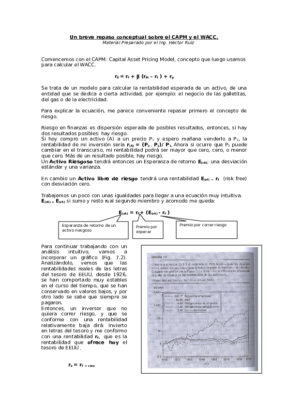 (DOC) CAPM y WACC