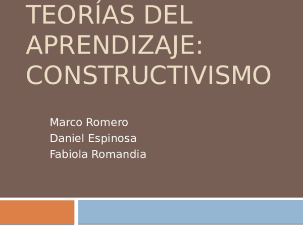 (PPT) constructivismo PPT