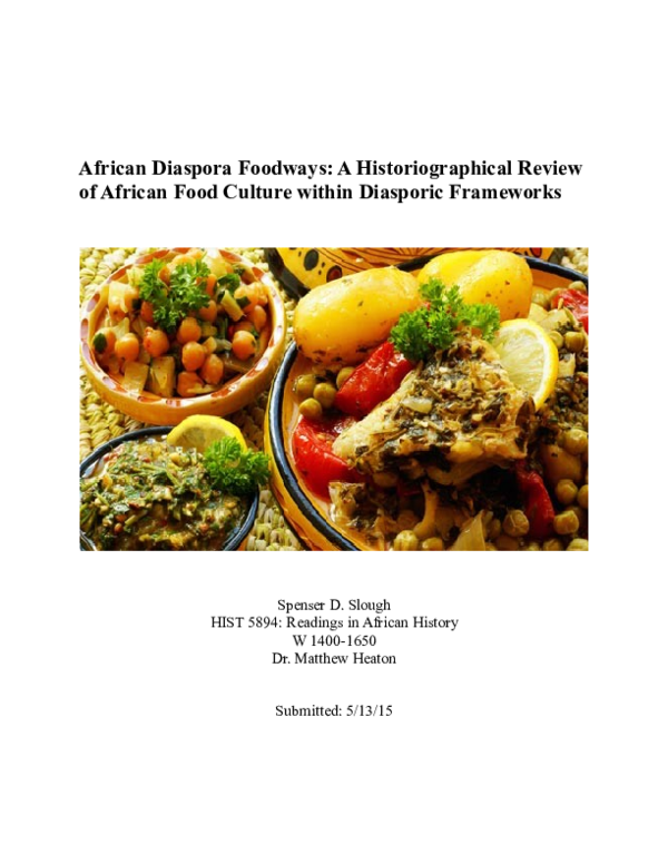 (DOC) African Diaspora Foodways: A Historiographical Review of African ...