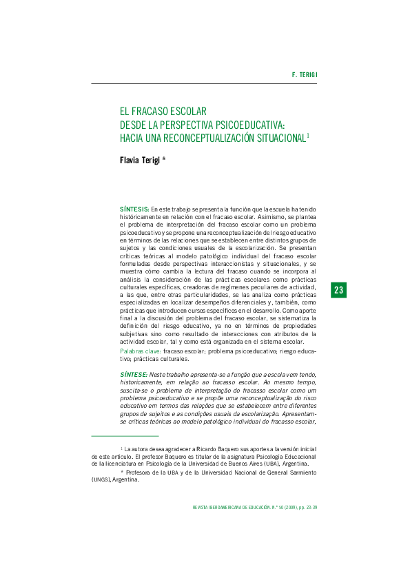 (PDF) Terigi Flavia-El fracaso escolar