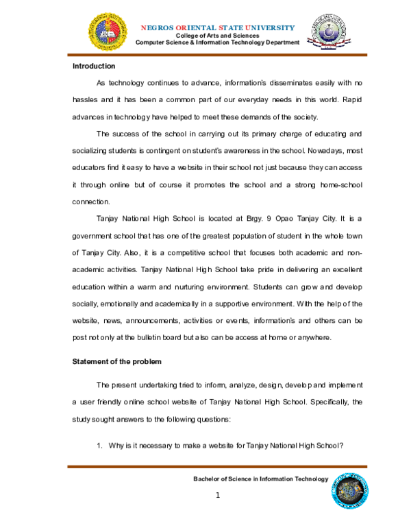 (DOC) School Website Documentation