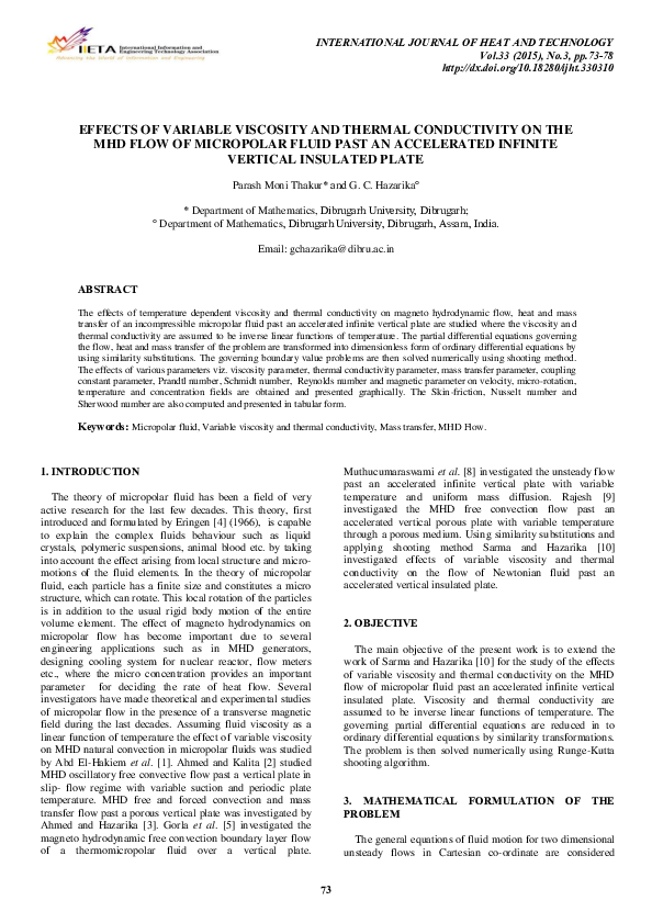 Effects Of Variable Viscosity And Thermal Conductivity On The Mhd Flow Of Micropolar Fluid Past
