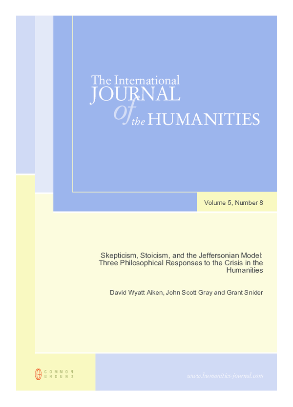 (PDF) Skepticism, Stoicism, and the Jeffersonian Model: Three ...