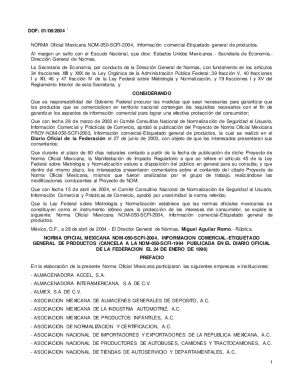 (PDF) NOM 050 ETIQUETADO
