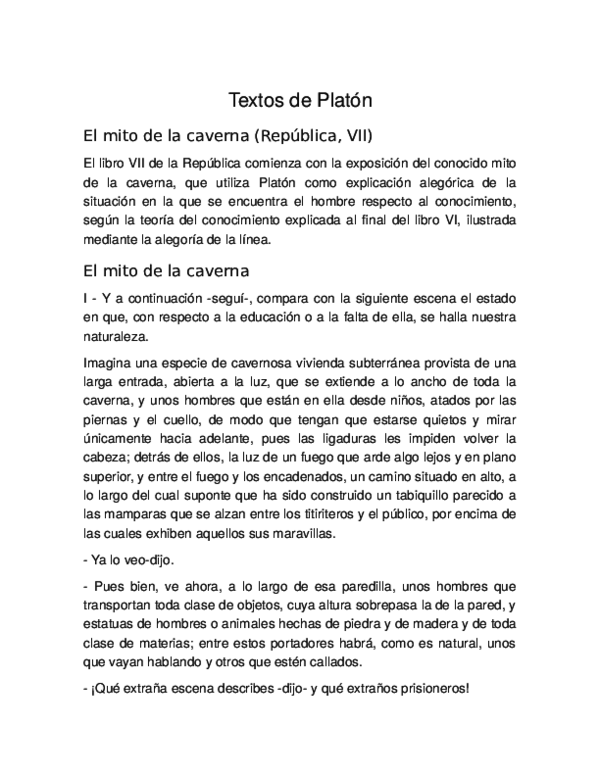 (DOC) Textos de Platón