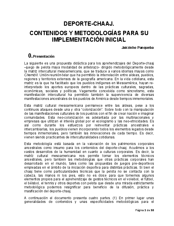 (PDF) DEPORTE-CHAAJ. CONTENIDOS Y METODOLOGÍAS PARA SU IMPLEMENTACIÓN ...