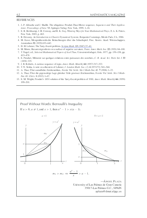 (PDF) Proof Without Words: Bernoulli's Inequality