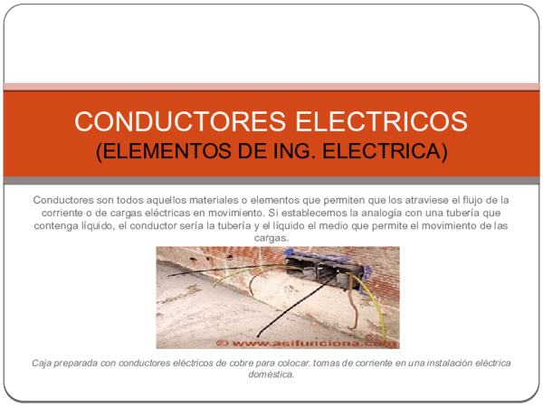(PPT) CONDUCTORES ELECTRICOS