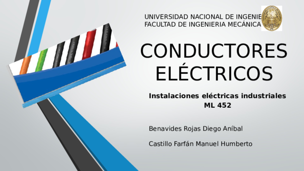 (PPT) CONDUCTORES ELÉCTRICOS