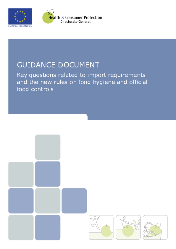 (PDF) Guidance Document How to Import Food to Europe