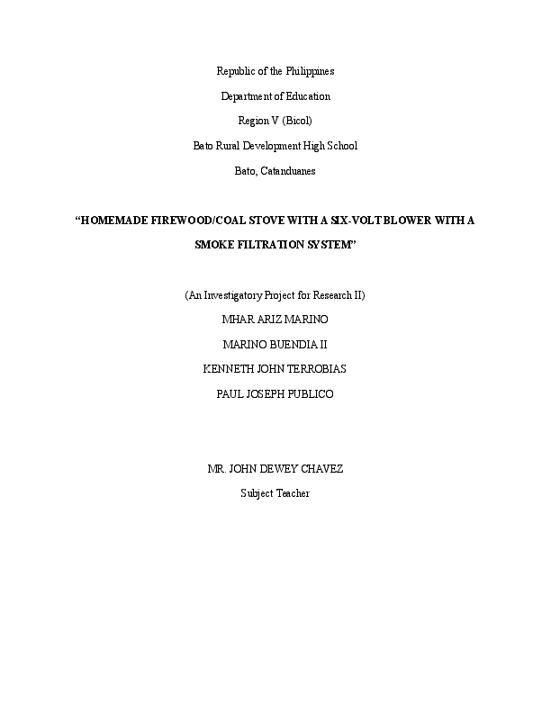 (DOC) Investigatory Project