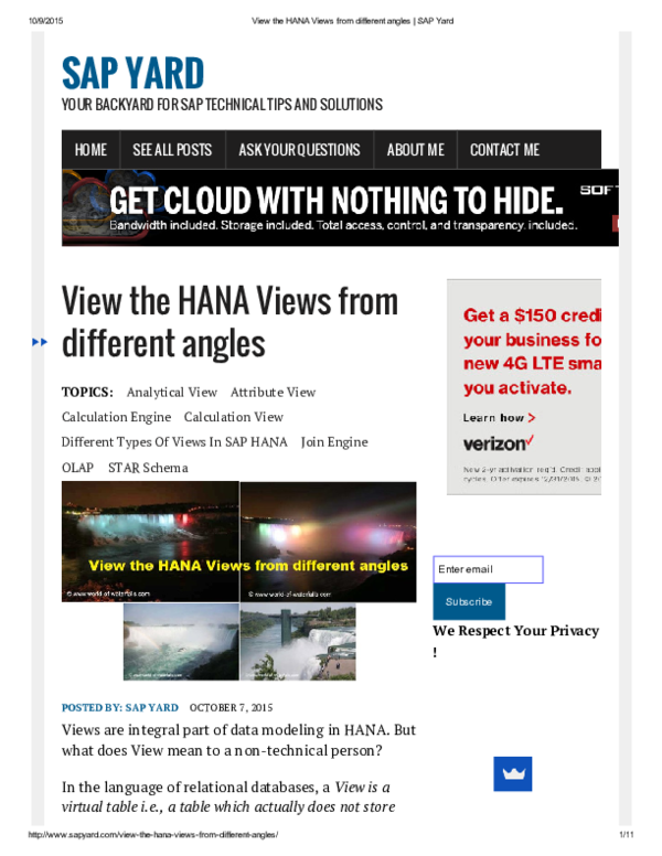 (PDF) SAP HANA Views for Technical and Non-Technical