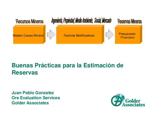 (PDF) Mineral Reserve Estimation