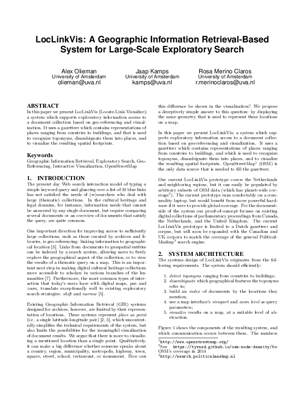 (PDF) LocLinkVis: A Geographic Information Retrieval-Based System for Large-Scale Exploratory ...