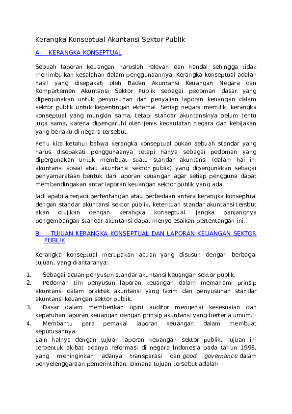 (DOC) Kerangka Konseptual Akuntansi Sektor Publik