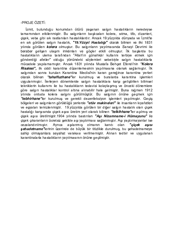 (PDF) TUBITAK Proje Ozeti