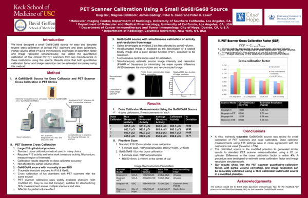 (PPT) PET scanner calibration using a small Ga68/Ge68 source