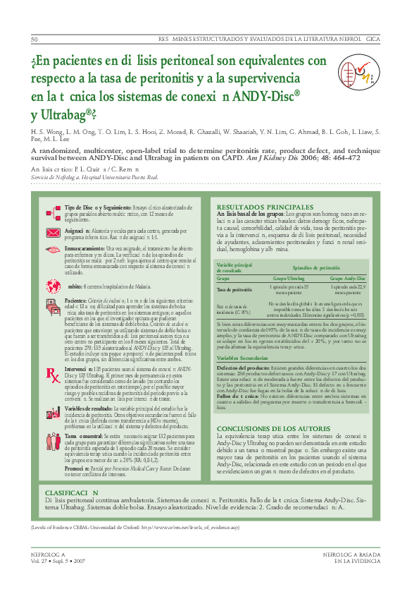 (PDF) ¿En pacientes en diálisis peritoneal son equivalentes con ...