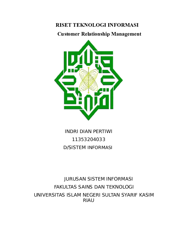 (DOC) Contoh paper CRM