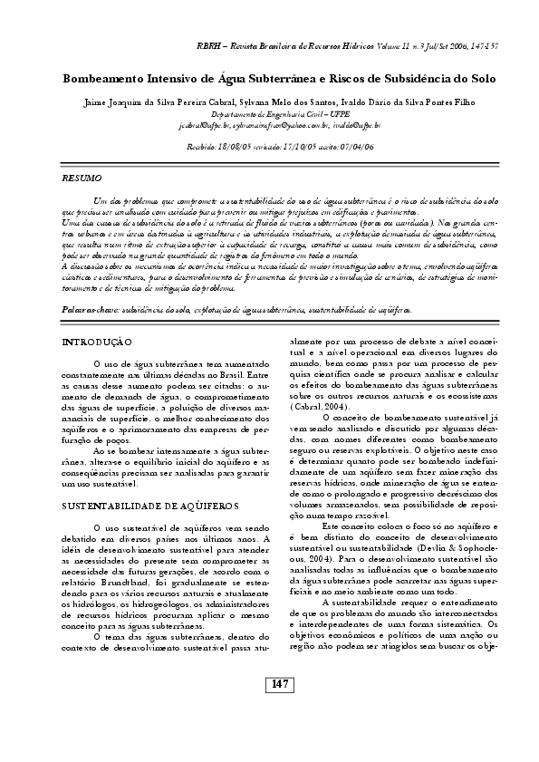 (PDF) 2006 RBRH Subsidencia