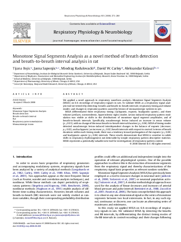 (PDF) Monotone Signal Segments Analysis as a novel method of breath ...