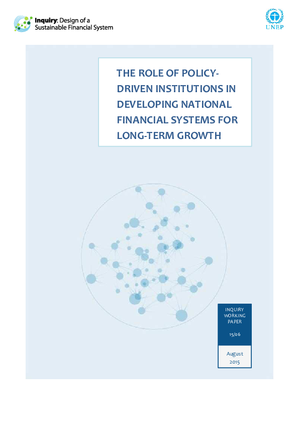 (PDF) The Role of Policy-Driven Institutions in Developing National ...