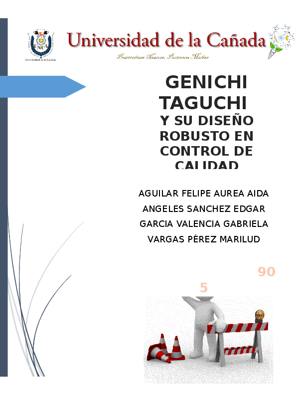 (DOC) Genichi Taguchi Control de Calidad