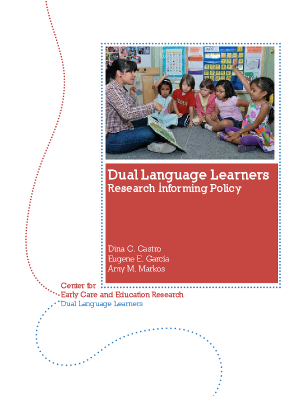 (PDF) Dual language learners: Research informing policy