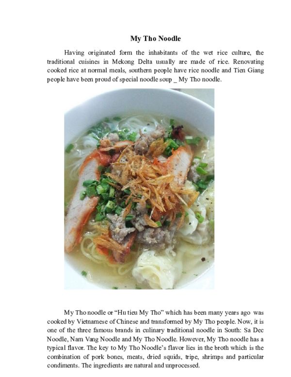 (DOC) My Tho Noodle | Uyen Le - Academia.edu