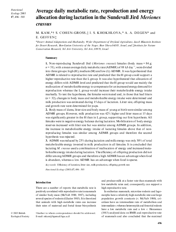 (PDF) Milk production of the dam limits the growth rate of Sundevall's ...