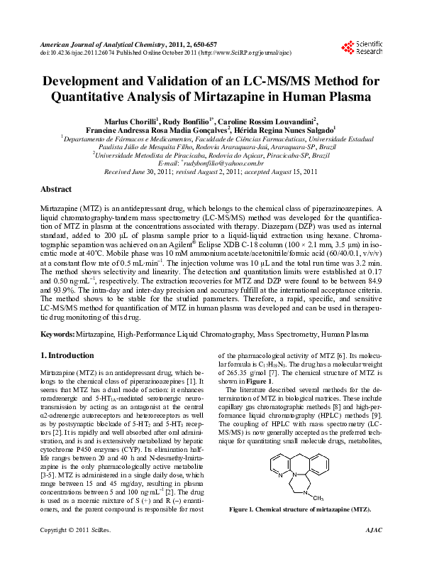 Pdf Development And Validation Of Lc Msms Method For The Estimation Of β Hydroxy β