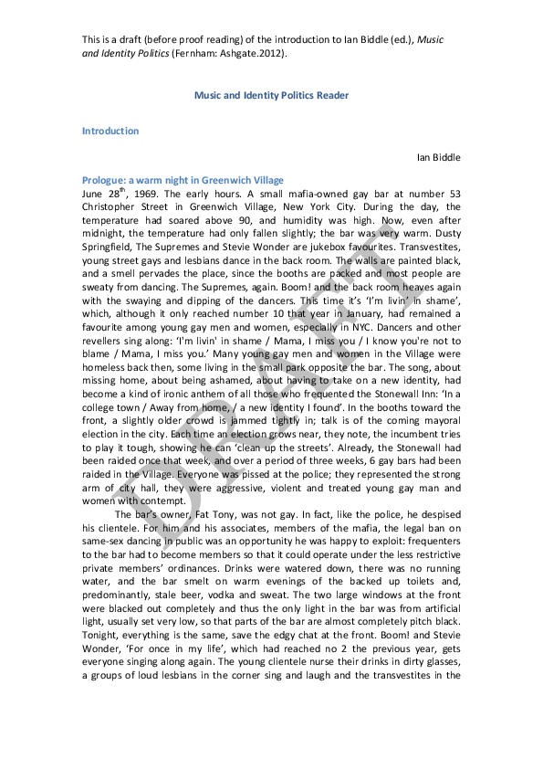 (PDF) Music and Identity Politics.