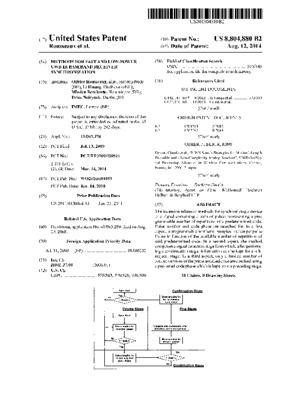 (PDF) Methods for fast and low-power UWB IR baseband receiver synchronization