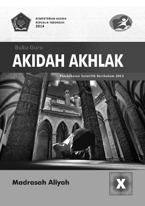 (PDF) Buku akidah akhlak MA 10 guru