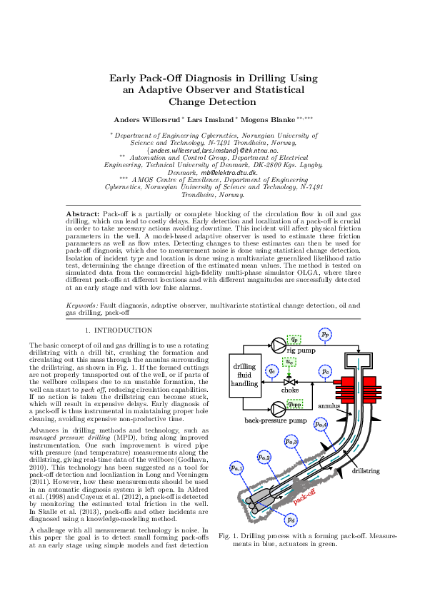 (PDF) Early Pack-Off Diagnosis in Drilling Using an Adaptive Observer ...