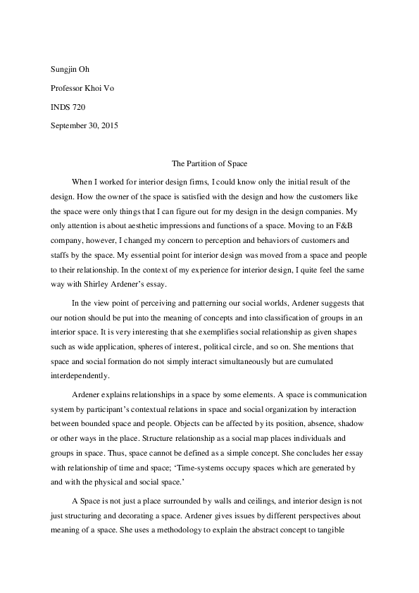 (PDF) The Partition of Space