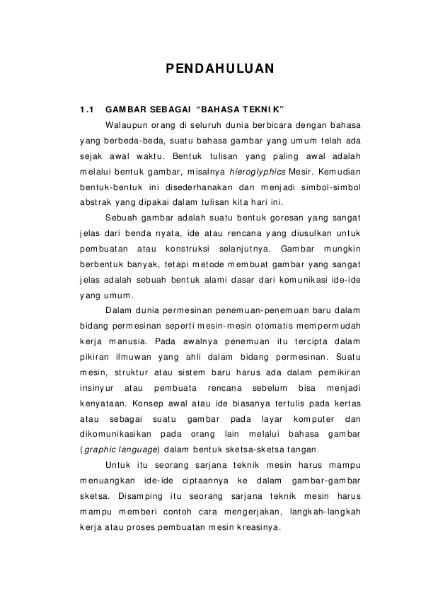 (PDF) Bab 1 Pengenalan Gambar Teknik