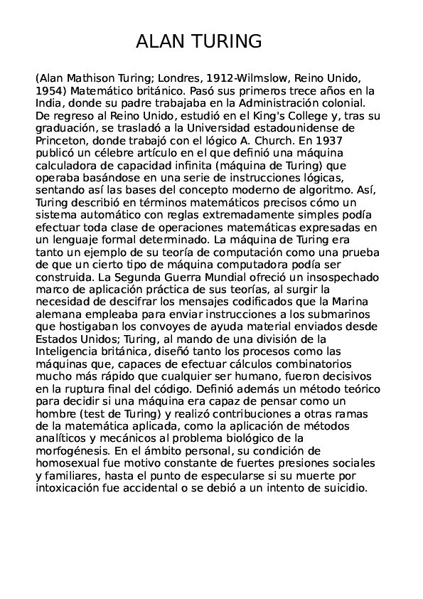 (DOC) ALAN TURING