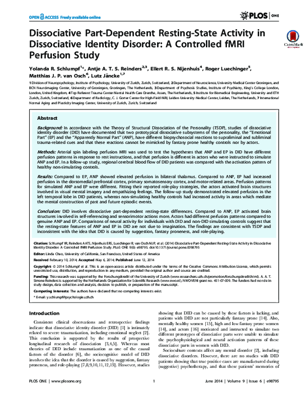 (PDF) Dissociative part-dependent resting-state activity in ...