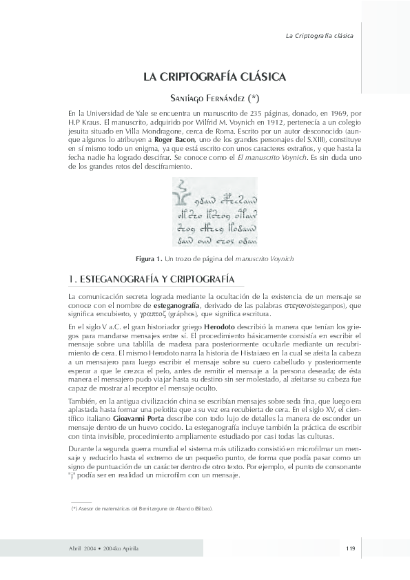 (PDF) 9 Criptografia clasica