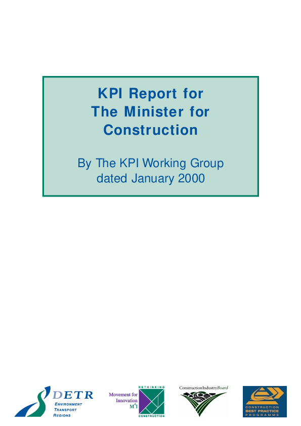 (PDF) KPI Report for Construction