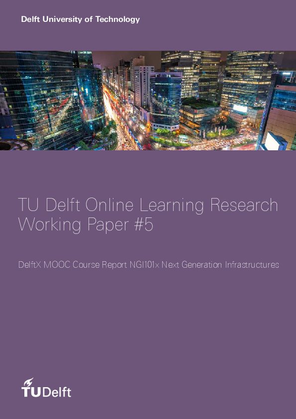 (PDF) DelftX MOOC Course Report NGI101x Next Generation Infrastructures