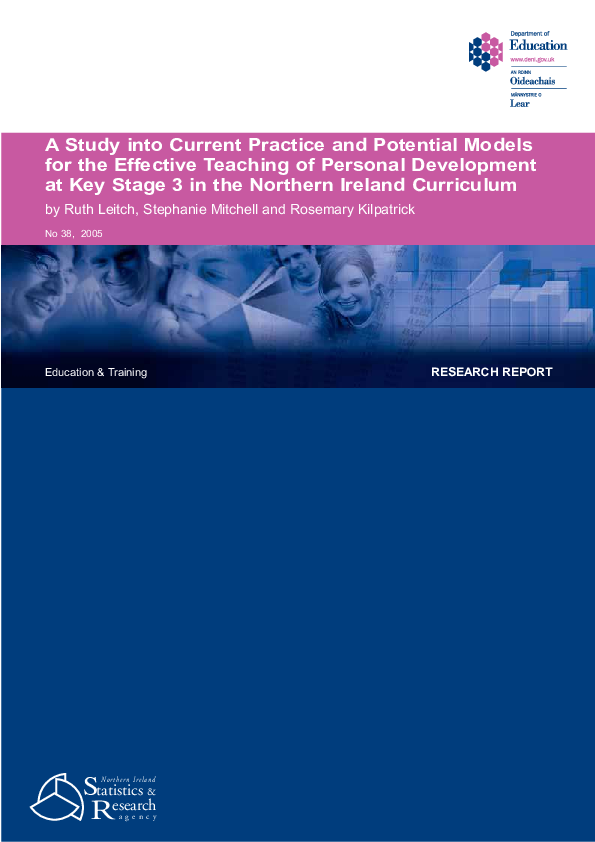 (PDF) A study into current practice and potential models for the ...