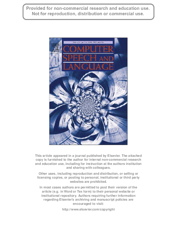 Pdf Efficient Likelihood Evaluation And Dynamic Gaussian Selection For Hmm Based Speech